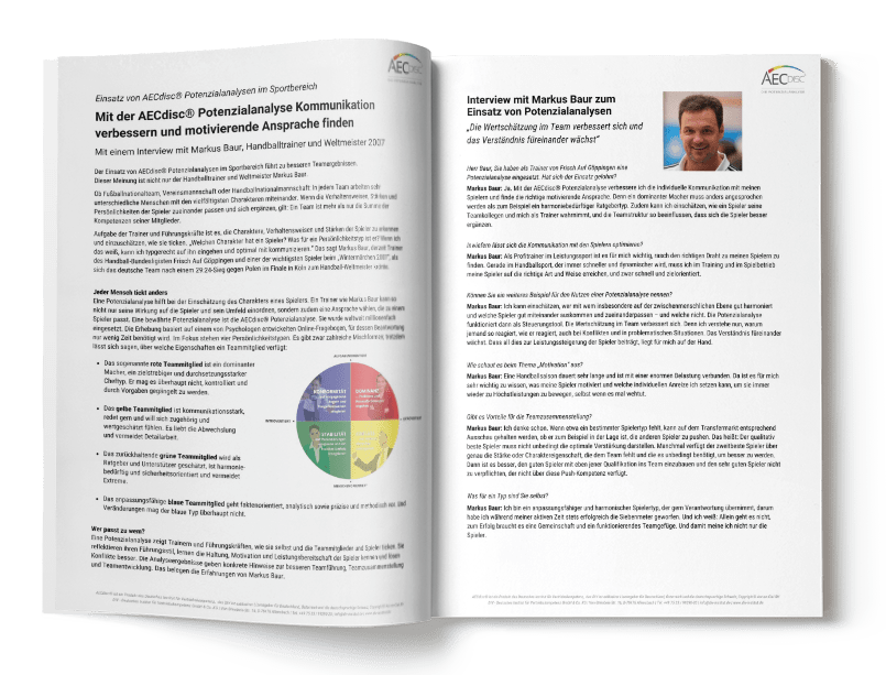 Leistungssport - AECdisc® - DIE POTENZIALANALYSE